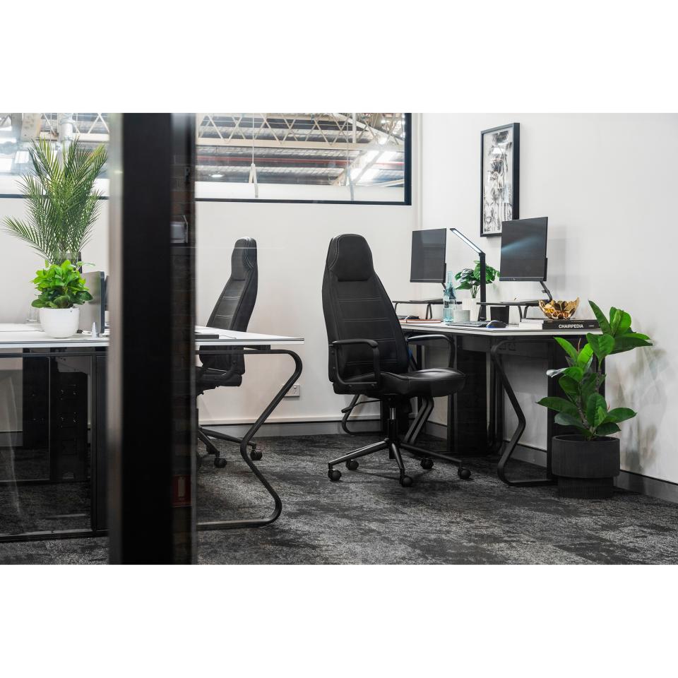 Winc Ambition New York Executive Chair PU Upholstery with 5 Star Castor ...