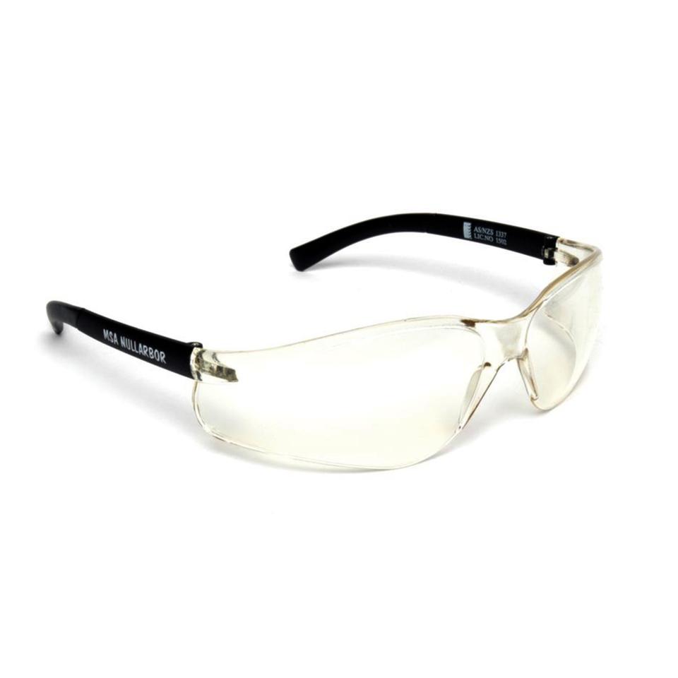 Msa Nullarbor Spectacles Black Frame Hard Coat Anti Fog Clear Lens | Winc