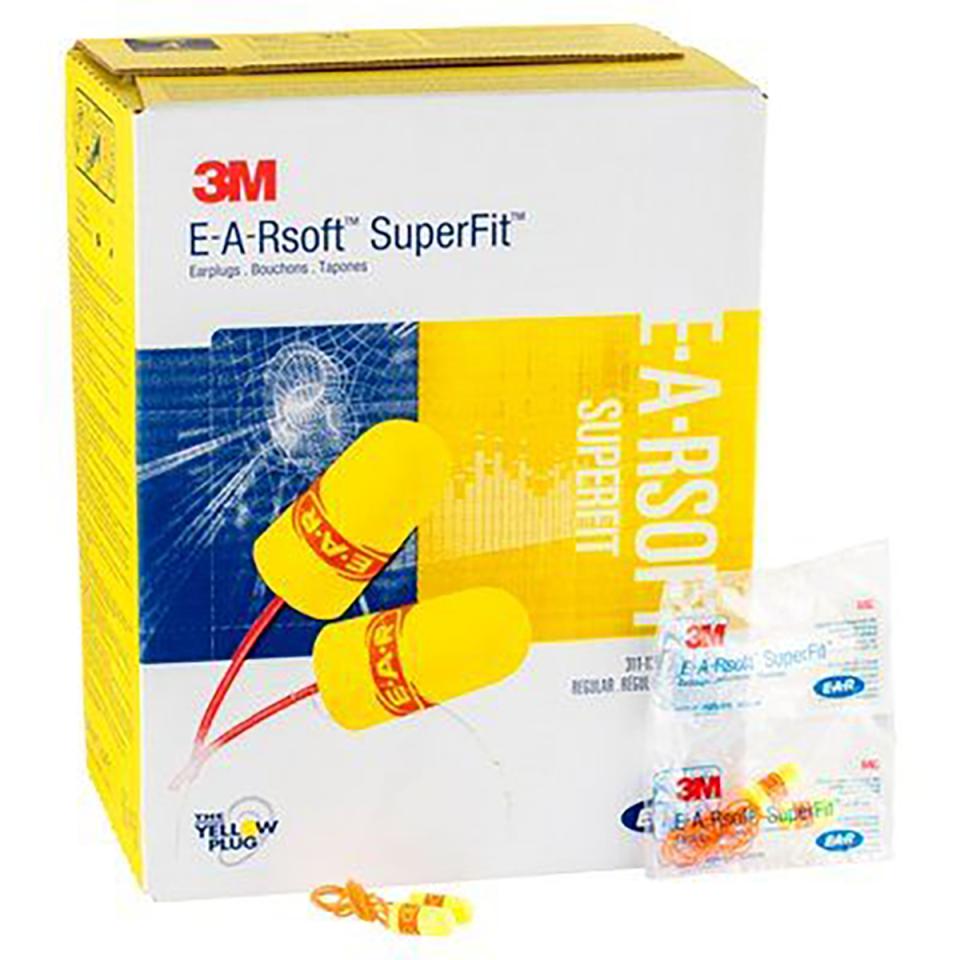 3M E-A-R Earplugs Soft Fit Corded 24DB Class 4 200Pk | Winc