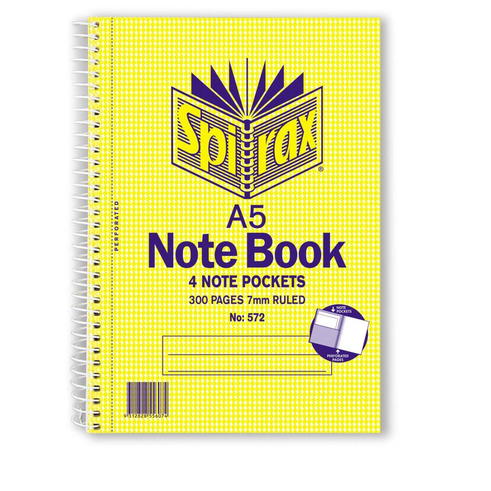 Spirax 572 Notebook 3 Subject A5 | Winc