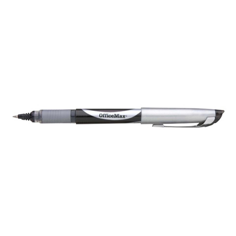 Officemax Rollerball Pen 0.5mm Black Box 12 | Winc