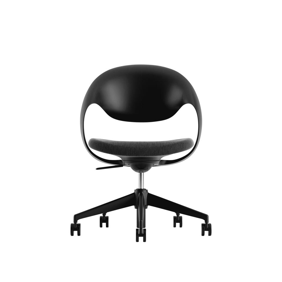 Konfurb Loop 5 Star Chair Black Frame Black Seat | Winc