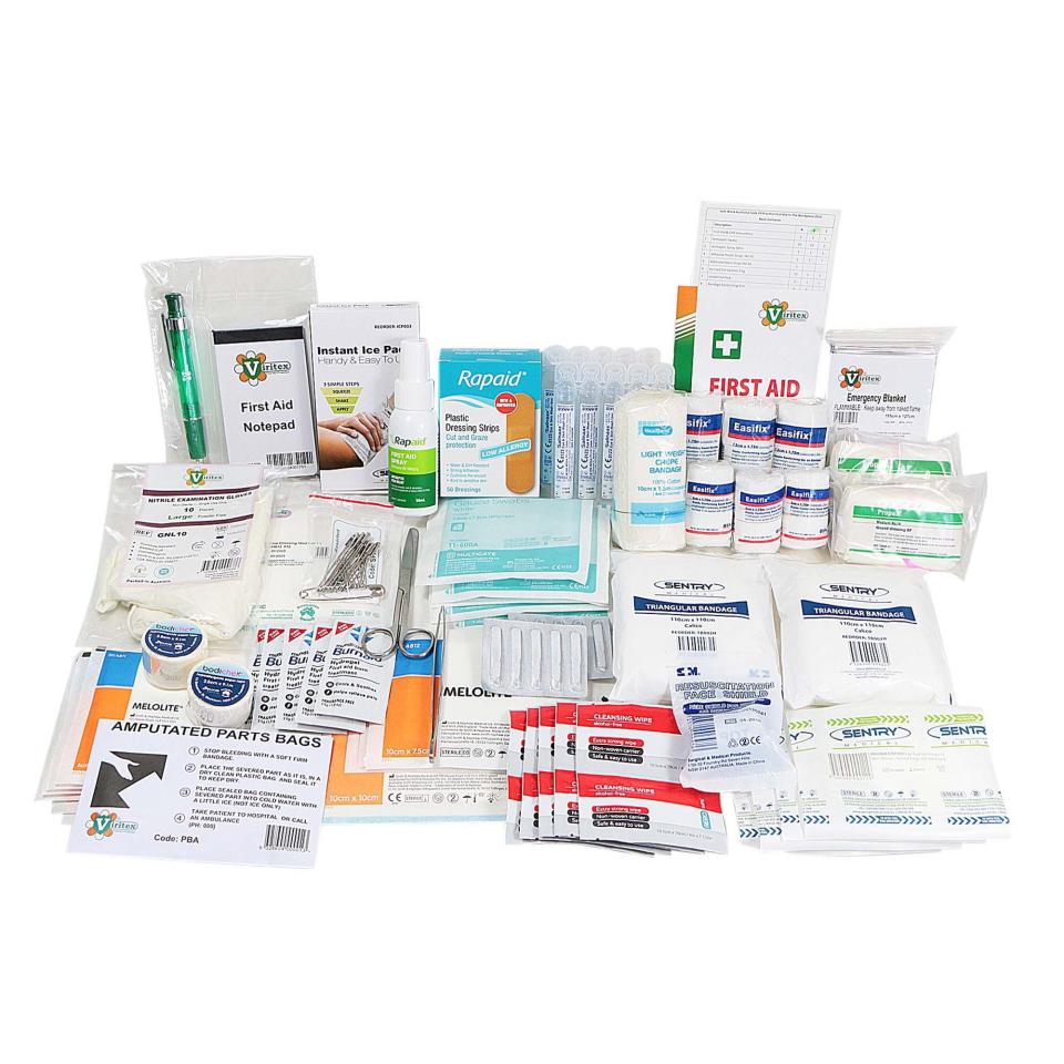 Uneedit Supplies First Aid Kit Type B Plastic Wall Mount | Winc