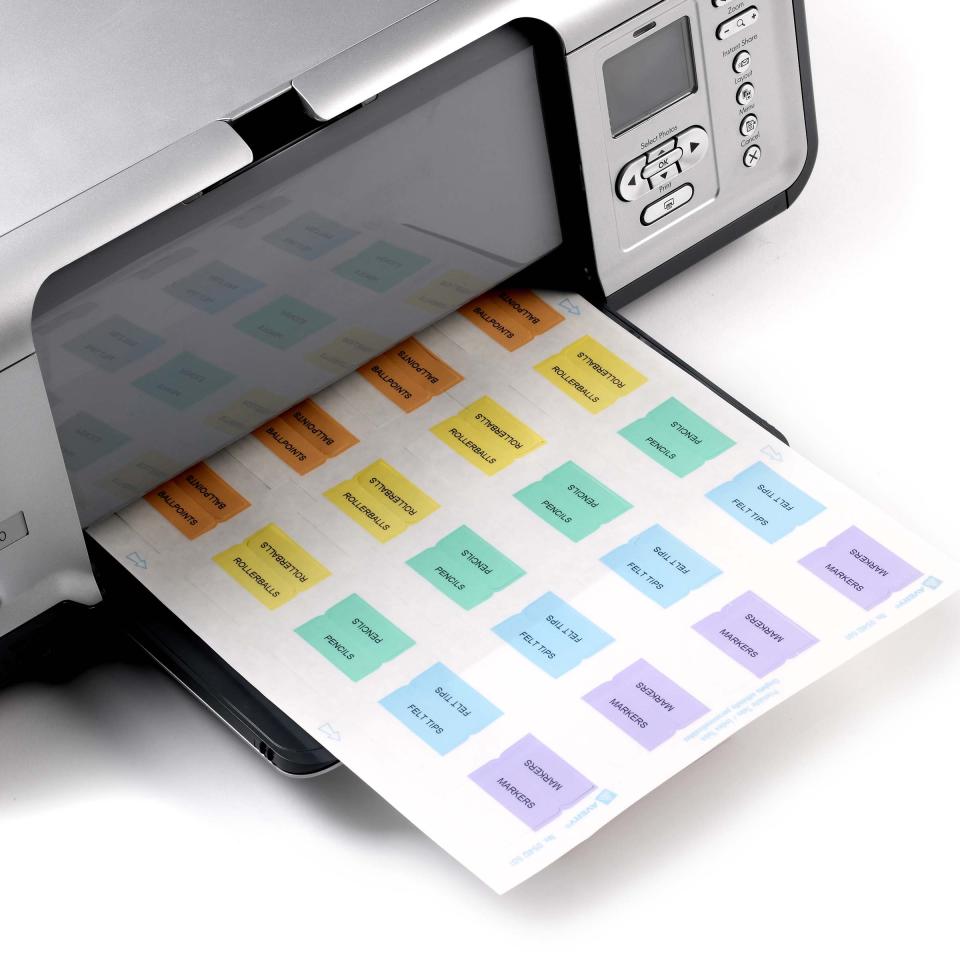 Avery Print On Tabs Multi coloured 48 Tabs 5412501 L7431 Winc
