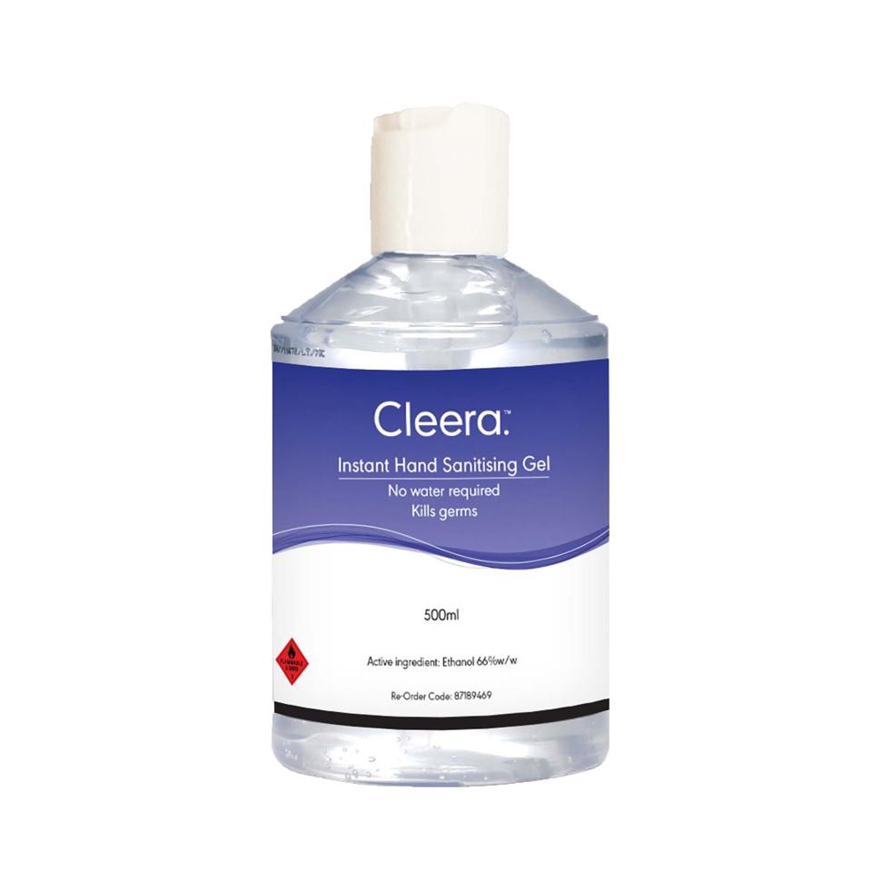 Cleera Instant Hand Sanitising Gel 500ml | Winc