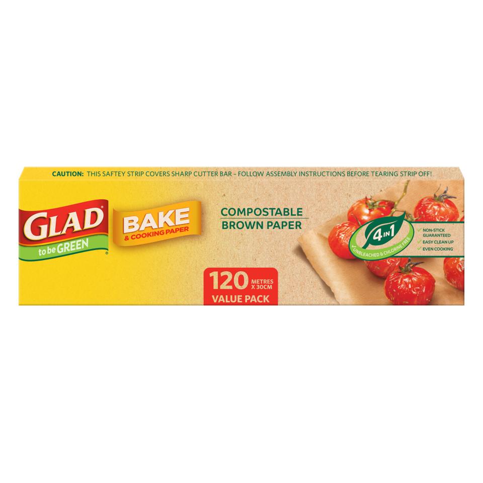 Glad To Be Green UBW120/6 Compostable Brown Bake Paper 405mm x 120m ...