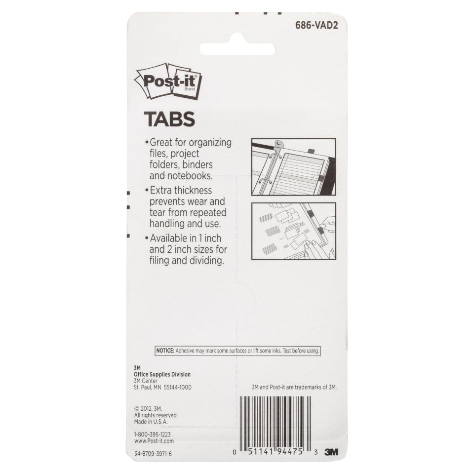 Post-It Tabs Assorted Value Pack | Winc