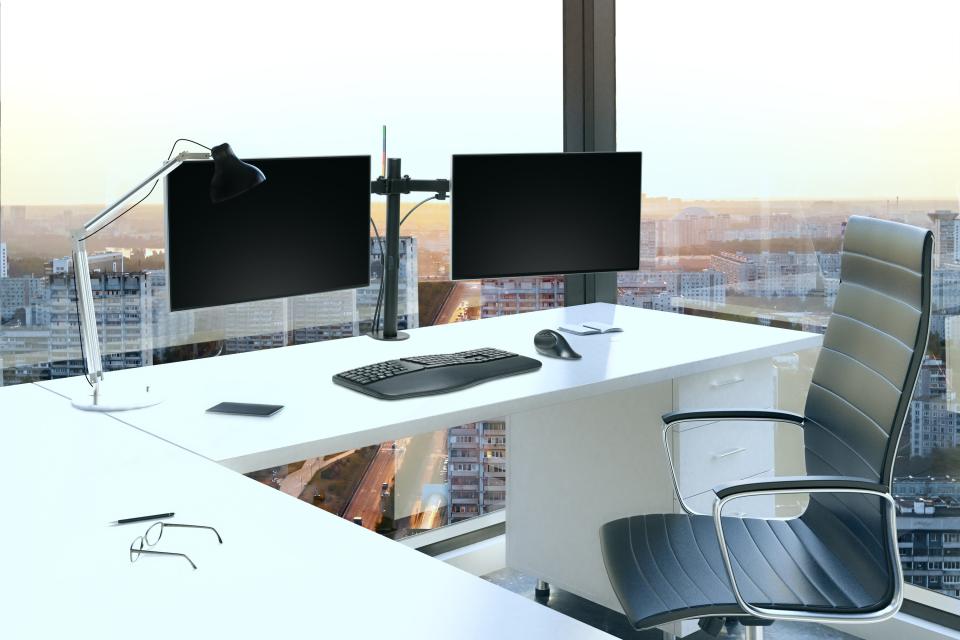 Kensington Smartfit Ergo Dual Monitor Arm | Winc