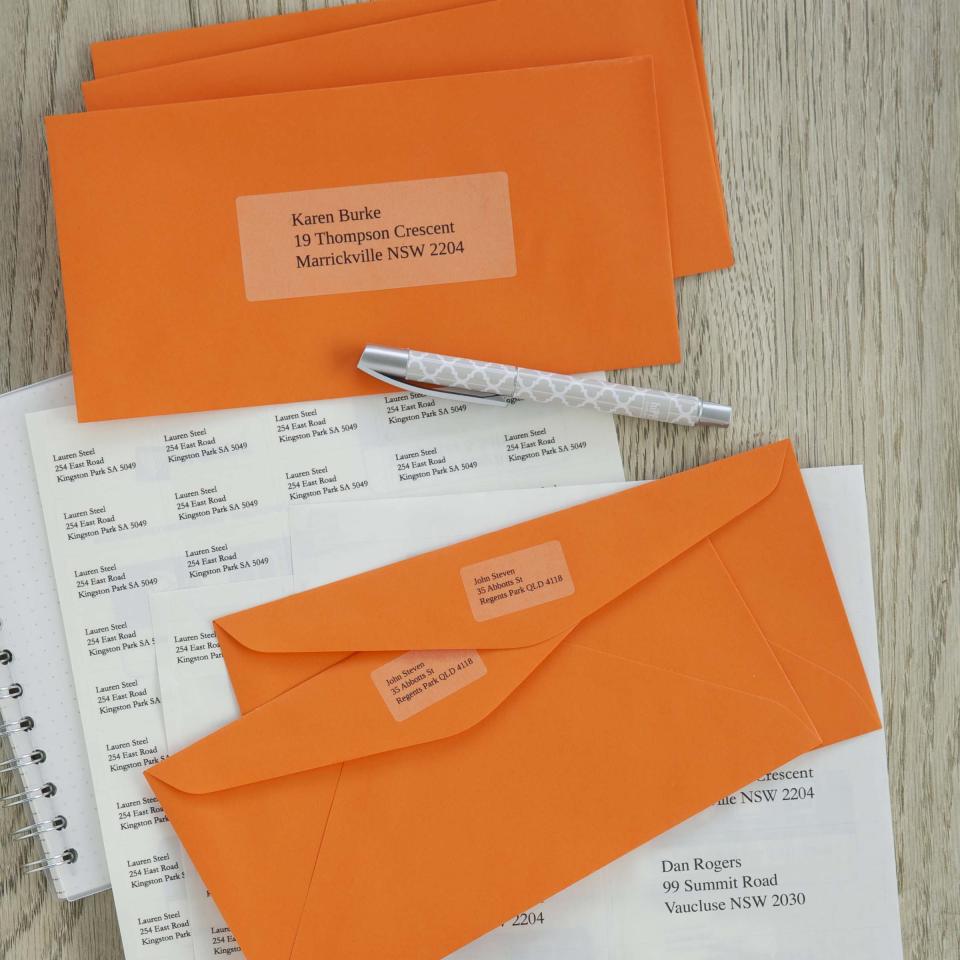 Avery Frosted Clear Address Labels For Inkjet Printers 99 1 X 34mm 