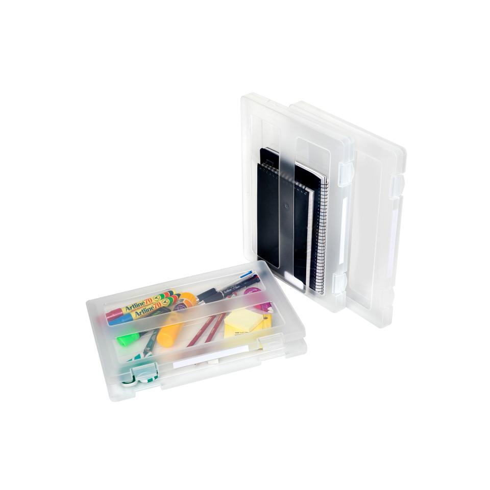 Marbig Carry Case With Clip Labels A4 Clear | Winc
