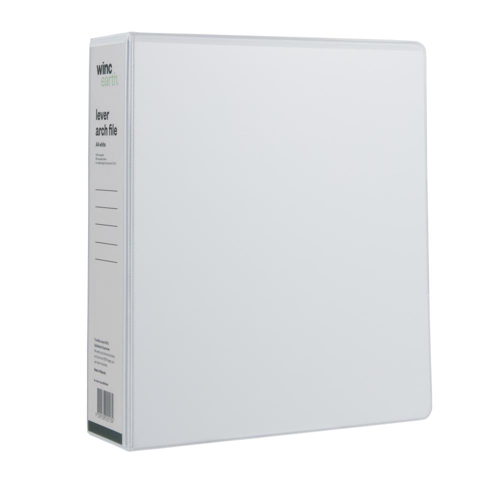 Winc Earth Insert Lever Arch File A4 White | Winc