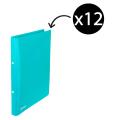 Marbig Professional Antimicrobial Binder A4 25mm 2 O-Ring Aqua Blue Box ...