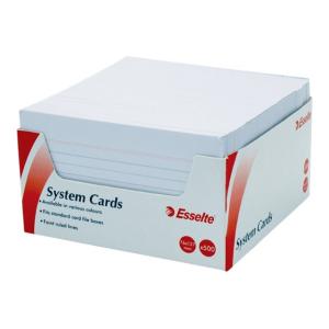Esselte System Cards Ruled 3X5 White Box 500 | Winc
