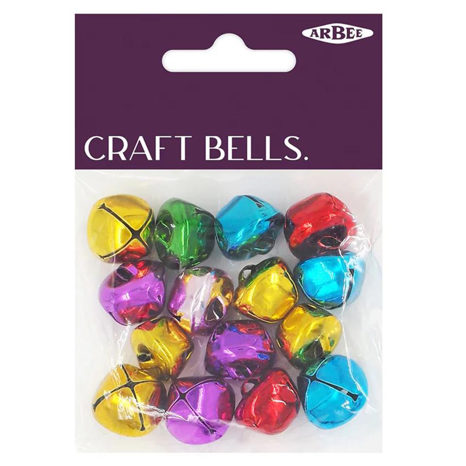 Arbee Craft Folley Bells 18mm Assorted Pack 15 | Winc