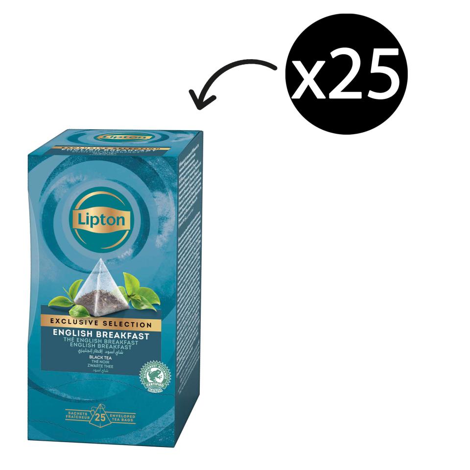 Lipton Exclusive Selection English Breakfast Tea Bags Pack 25 | Winc