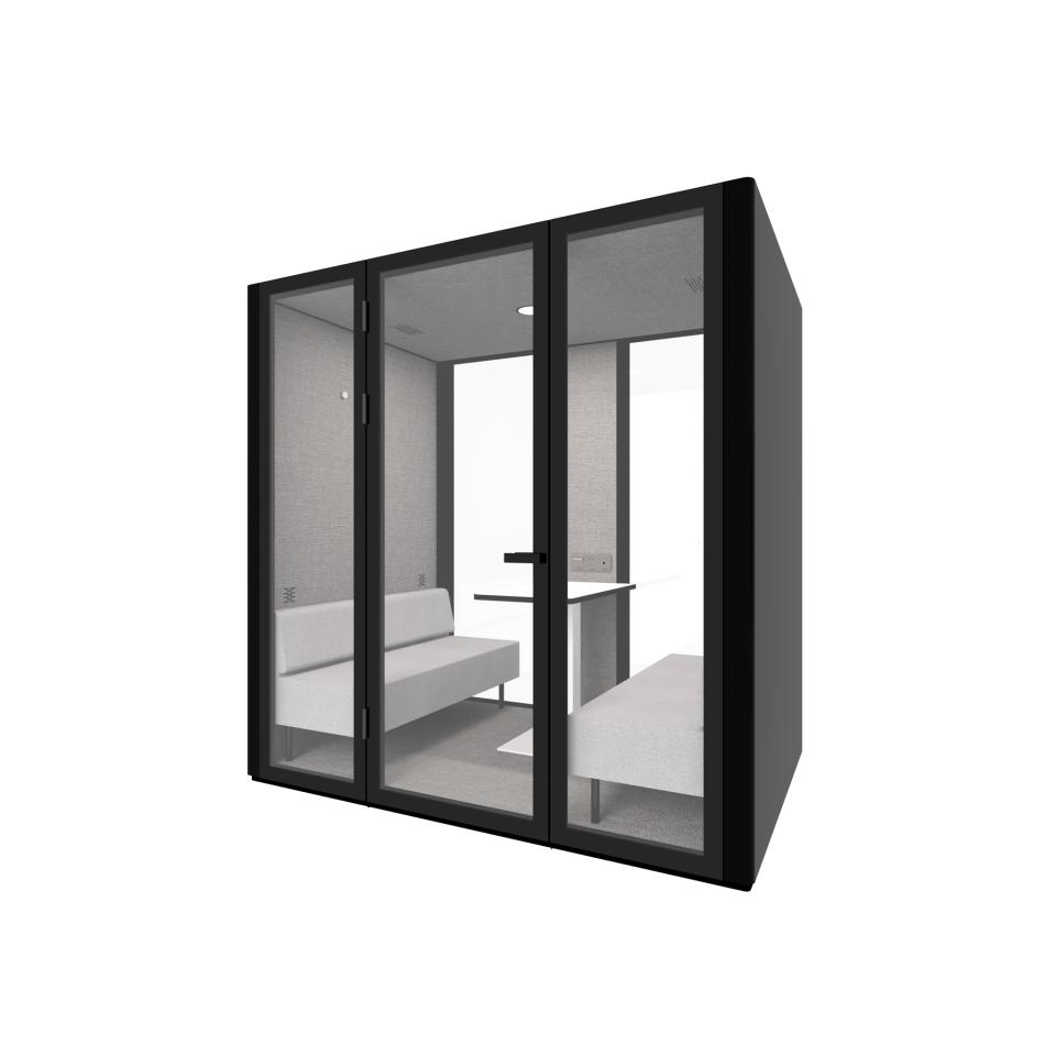 Rapidline Bquiet 2-4 Person Acoustic Meeting Pod Express | Winc