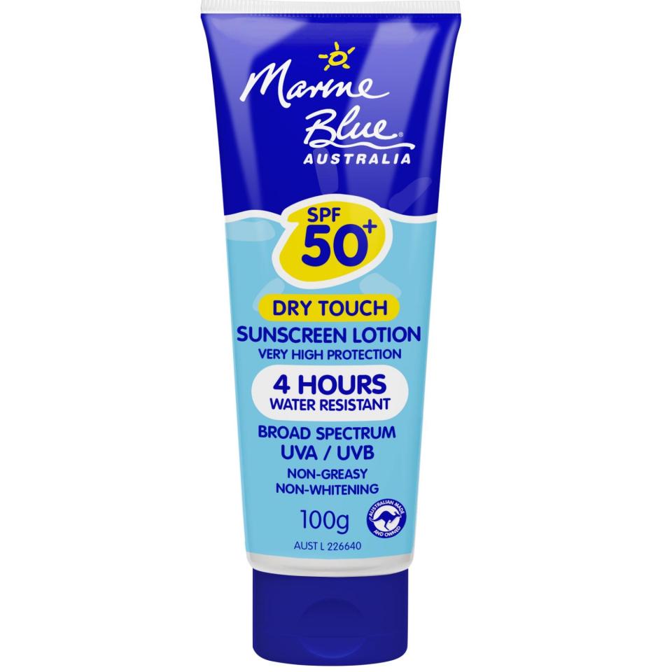 Marine Blue Sunscreen Lotion SPF50+ Water Resistant Tube 100ml | Winc