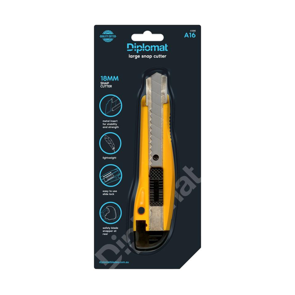 Diplomat A16 Large Snap Cutter Metal 18mm | Winc
