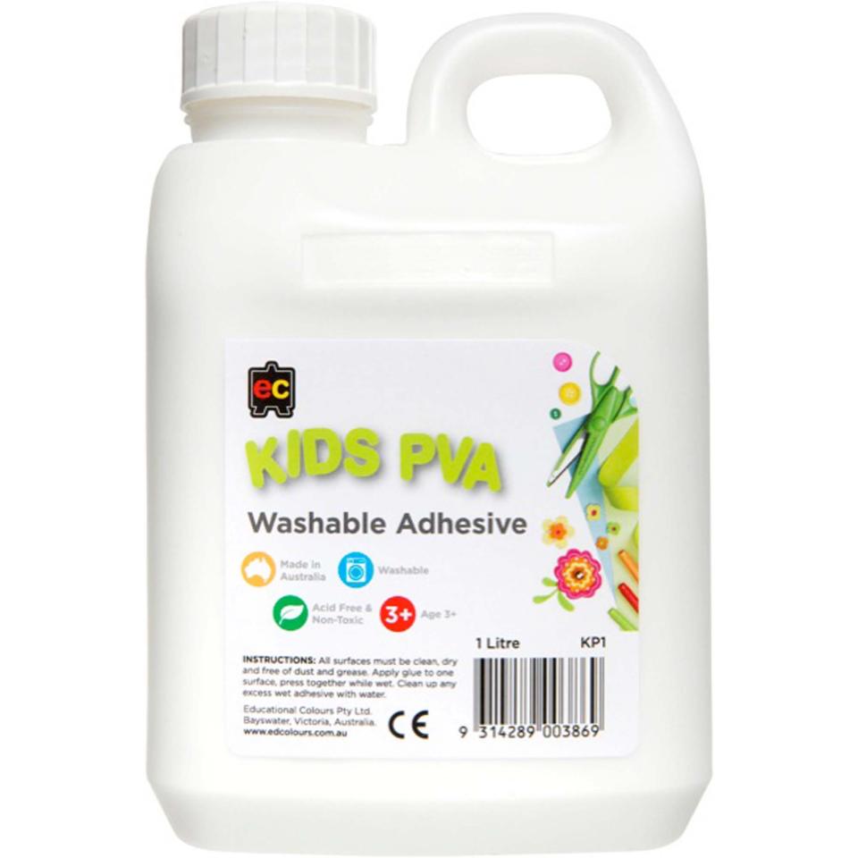 Educational Colours Kids Washable PVA Glue 1 Litre | Winc