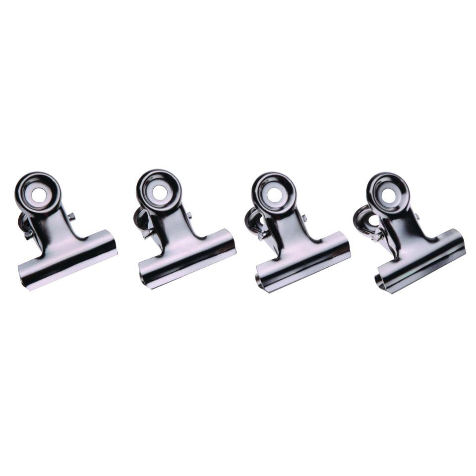 Esselte Bulldog Clips 63mm Chrome Box 36 | Winc