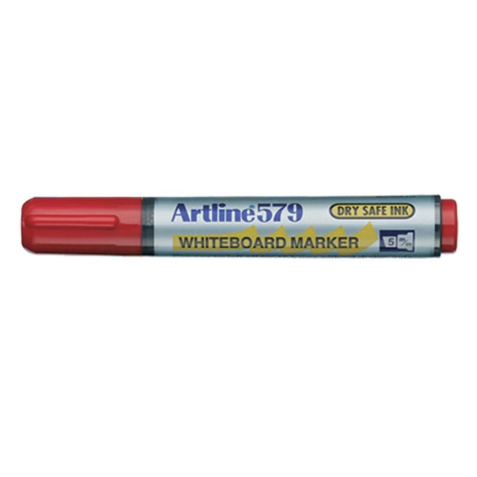 Artline 579 Whiteboard Marker Chisel Tip 2.0-5.0mm Red | Winc