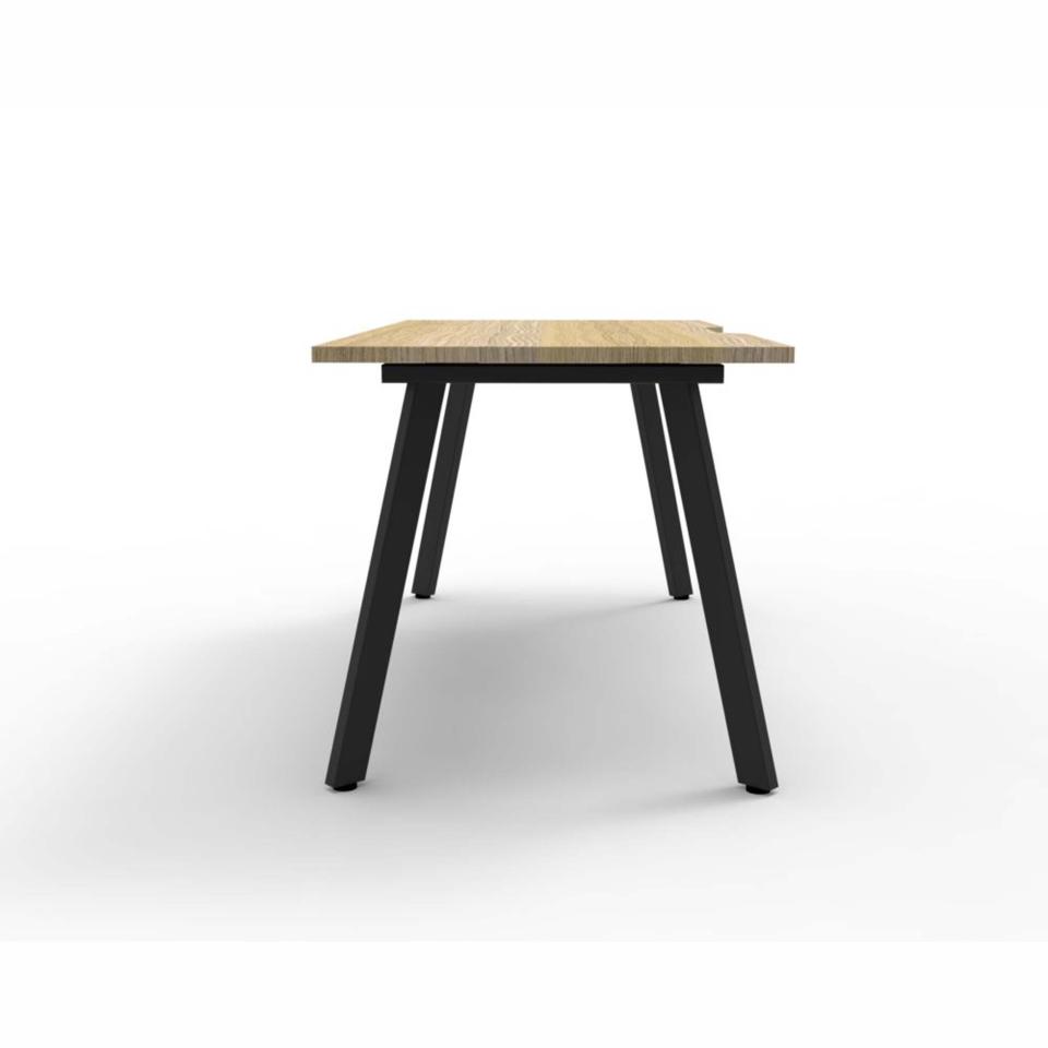 Rapidline Eternity Table 1500x750 Oak/Black | Winc