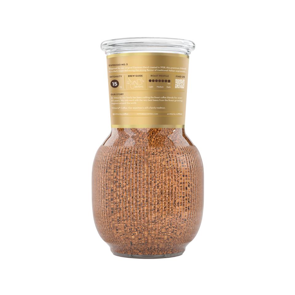 Vittoria Coffee Espresso No. 3 Instant Coffee 300g Vase | Winc