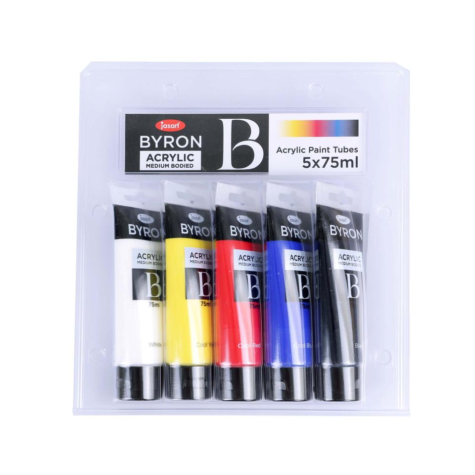 Jasart Byron Acrylic Paint 75ml Primary Set | Winc