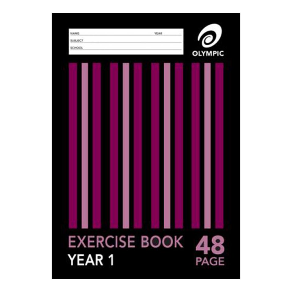 Olympic Exercise Book QLD Ruling A4 48 Pages Stapled Year 1 | Winc