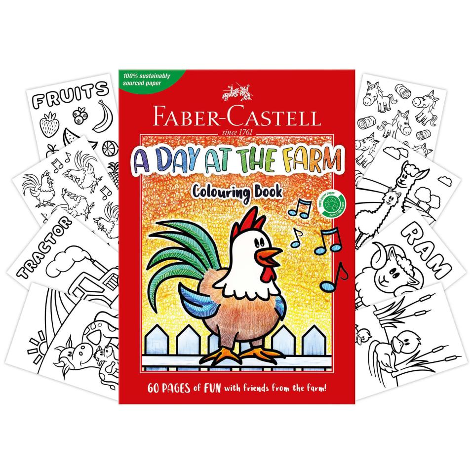 Faber-Castell A Day At The Farm 60 Page A4 Colouring Book | Winc