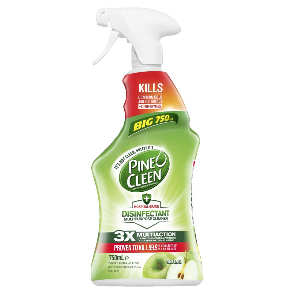 Pine O Cleen Multi Purpose Disinfectant Spray Crisp Apple Trigger 750ml ...