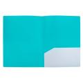 Marbig Professional Antimicrobial 4 Pocket Folder A4 Aqua Blue Pack 10 ...